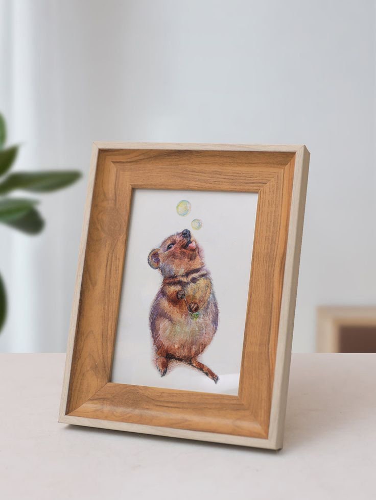 Cute Quokka Poster, Digital Quokka Painting, Printable Quokka Art ...