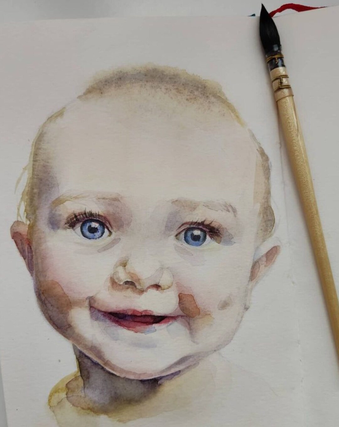 Customer Portrait From Photo, Watercolor Portrait Painting, Anniversary ...