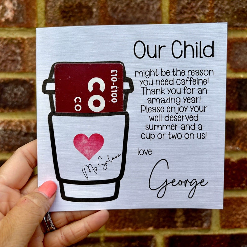 PERSONALISED TEACHER GIFT, Teacher and Nursery Thank You Gift, Teacher ...