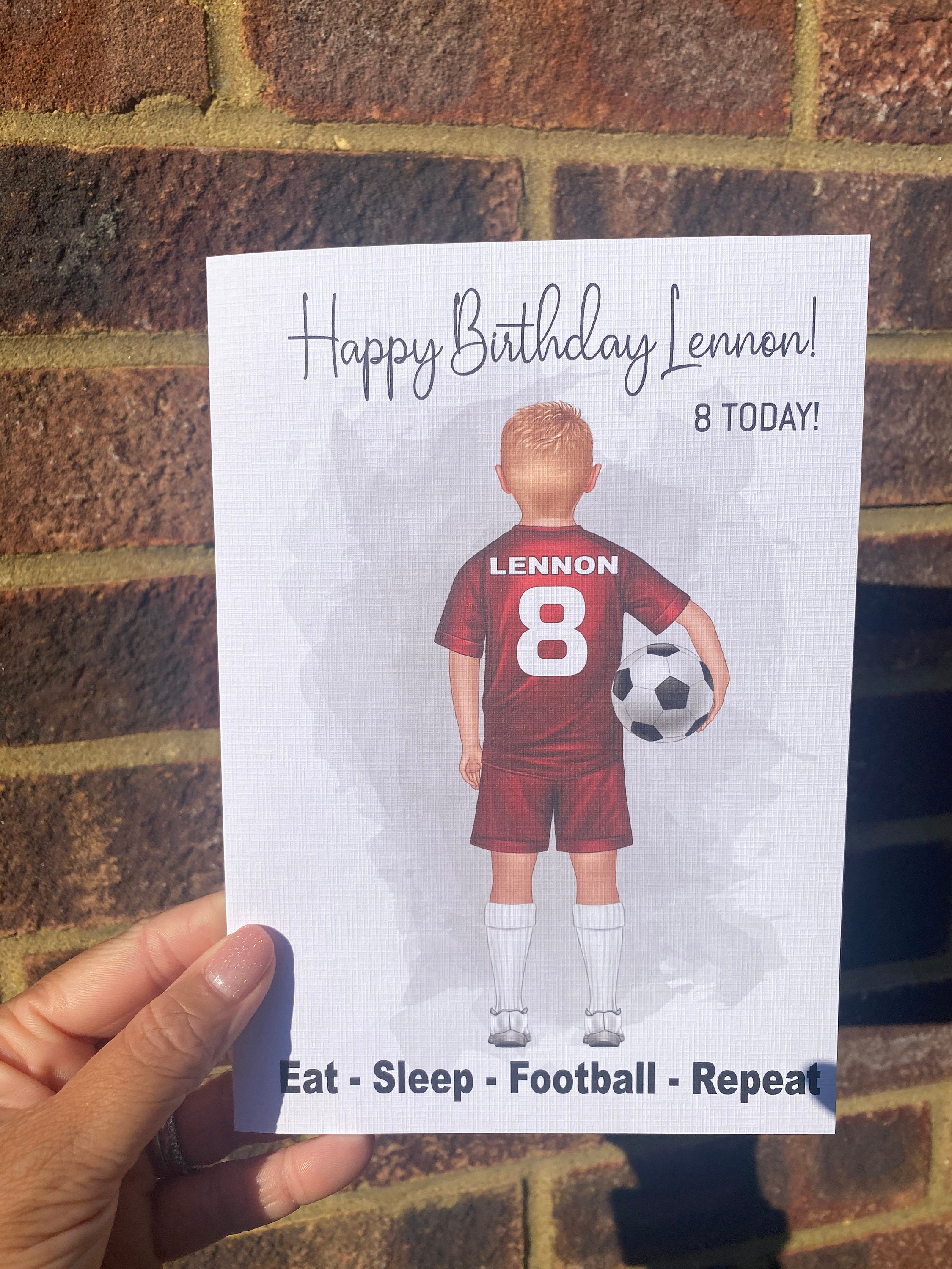 FOOTBALL BIRTHDAY CARD Boys Footie Card Football Shirt - Etsy UK