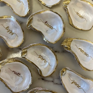 Personalized Oyster Jewelry Dish, Custom Wedding Gift, Trinket Dish ...