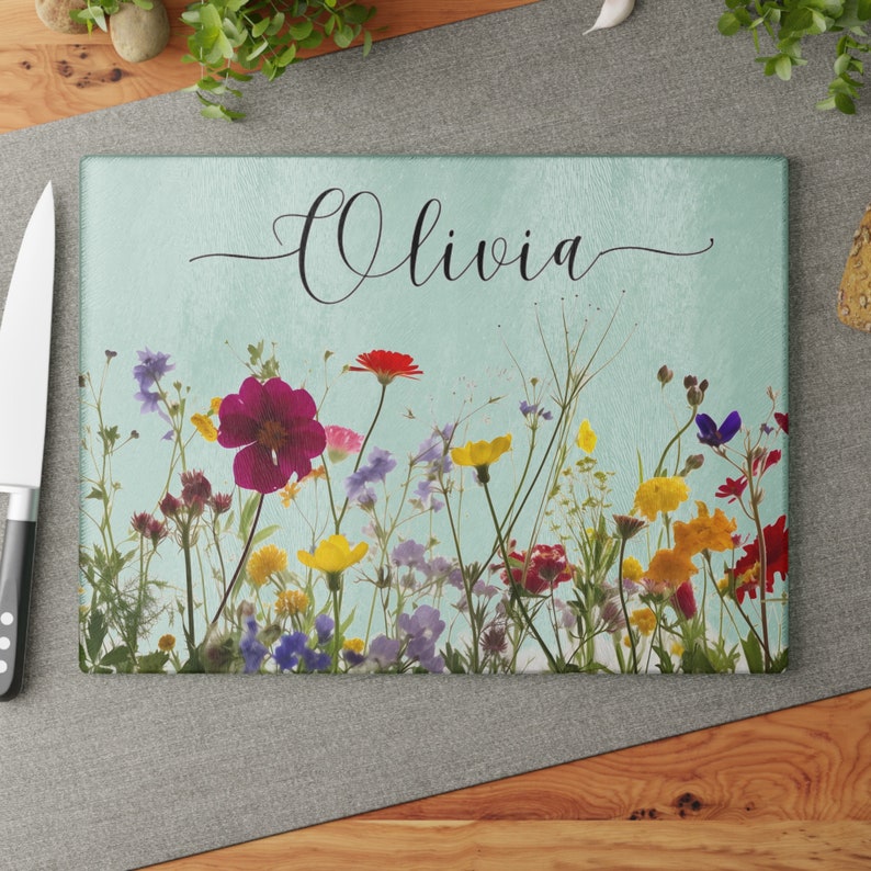 Personalized Glass Cutting Board, Wedding or New Home Gift, Wedding ...