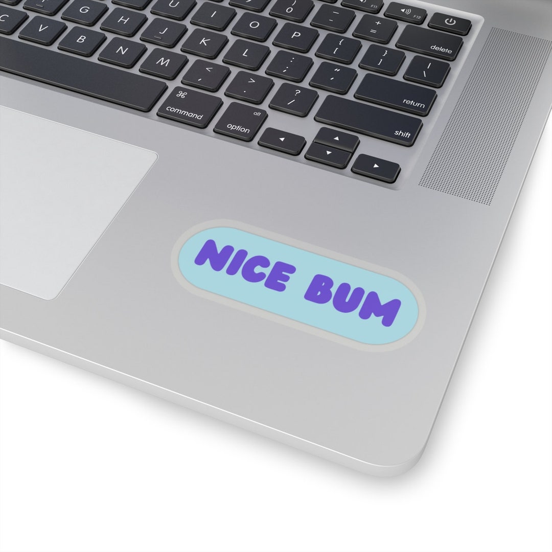 Nice Bum Sticker Butt Peach Funny Toilet Decal Art Laptop - Etsy