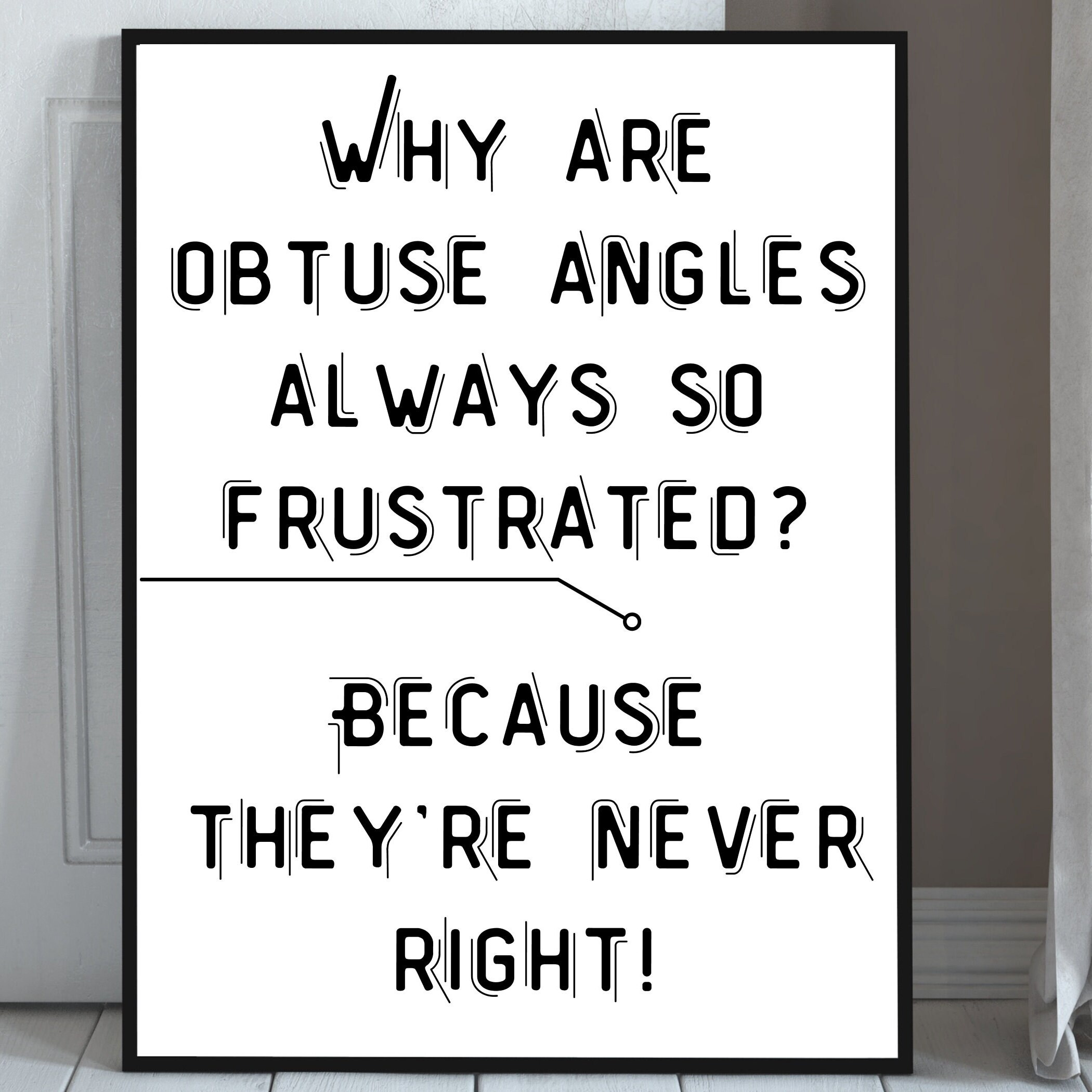 Funny Math Poster for the Classroom Digital Download Set of 6 ...