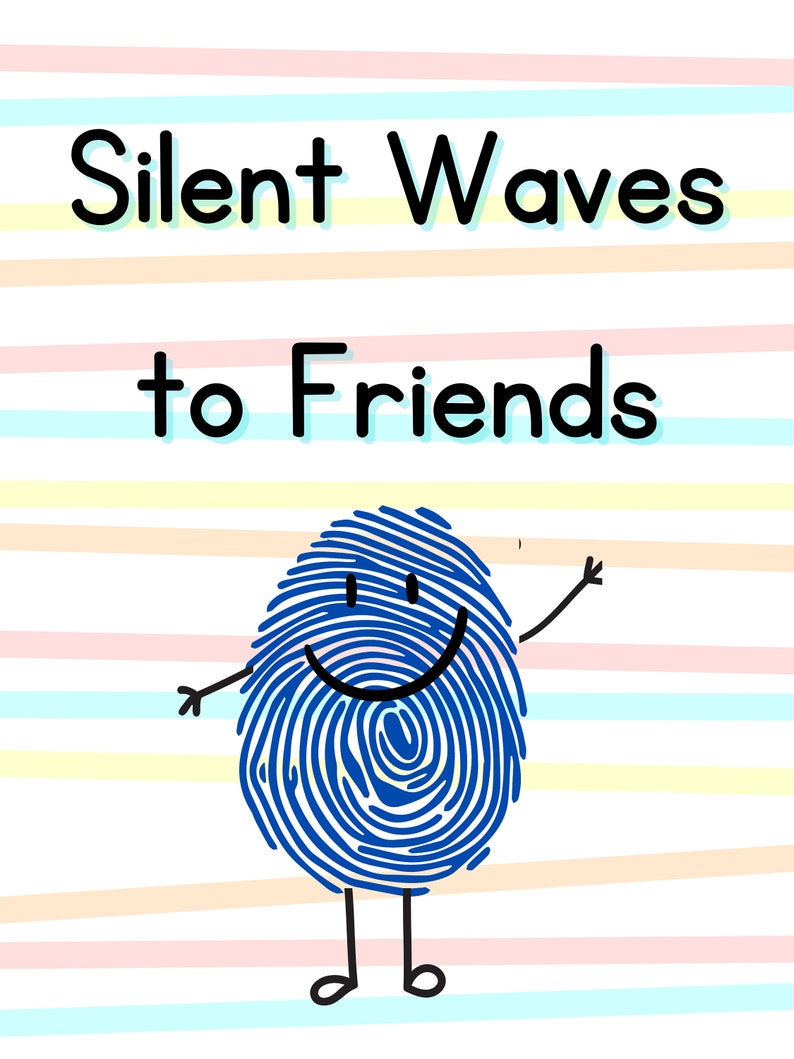 Hallway Expectations Poster Set Digital Download Cute Thumbprint People ...