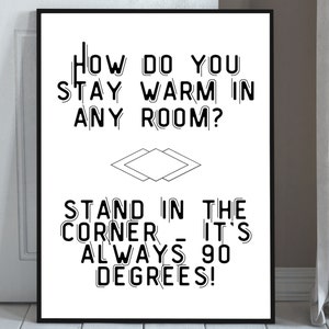 Funny Math Poster for the Classroom Digital Download Set of 6 ...