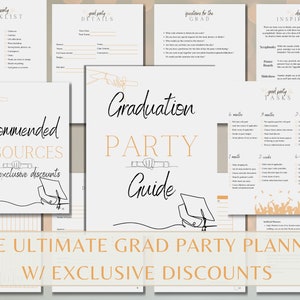 Graduation Party Planner for 2024 2025 2026 Graduates With Checklists ...