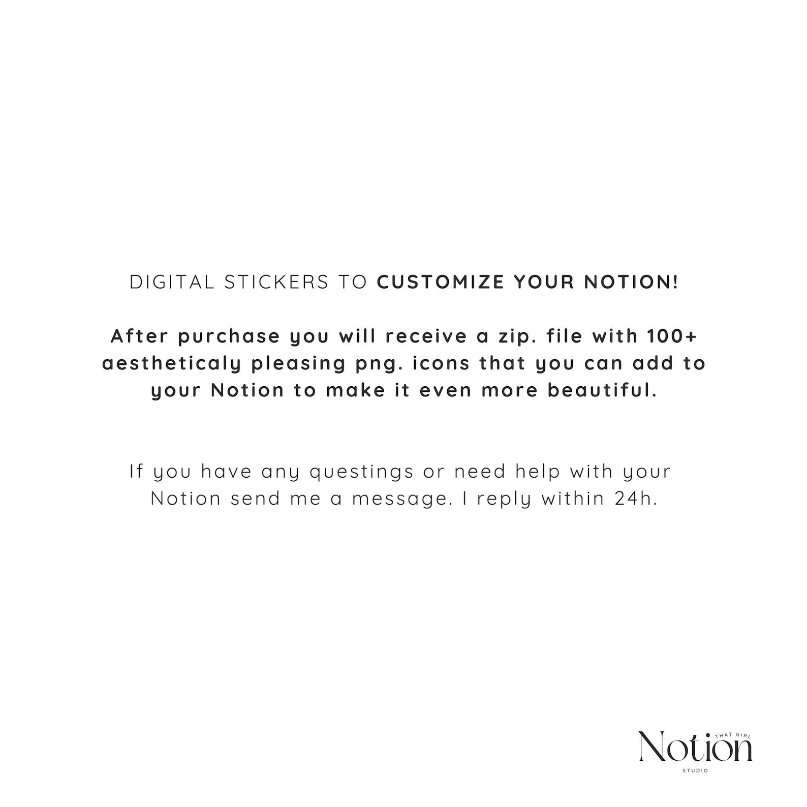 Notion Template Aesthetic Stickers, Life Planner Stickers, Notion ...