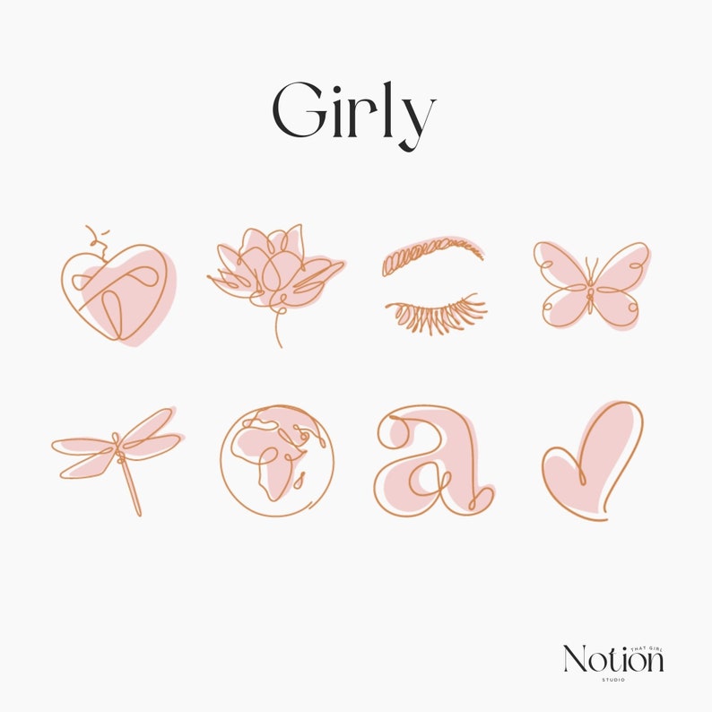 Notion Template Aesthetic Stickers Life Planner Stickers - Etsy