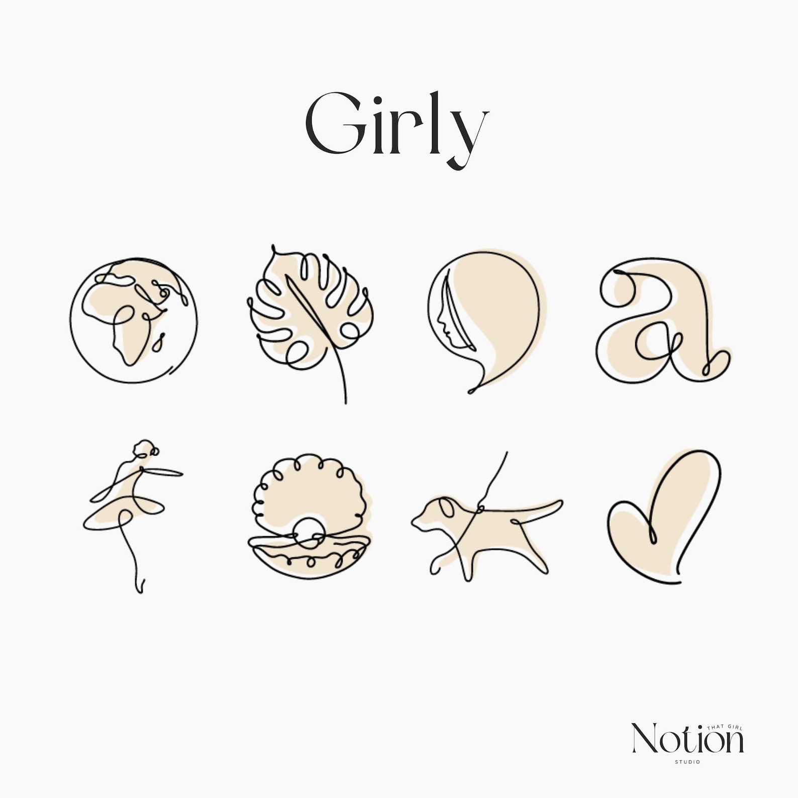Notion Template Aesthetic Stickers, Life Planner Stickers, Notion ...
