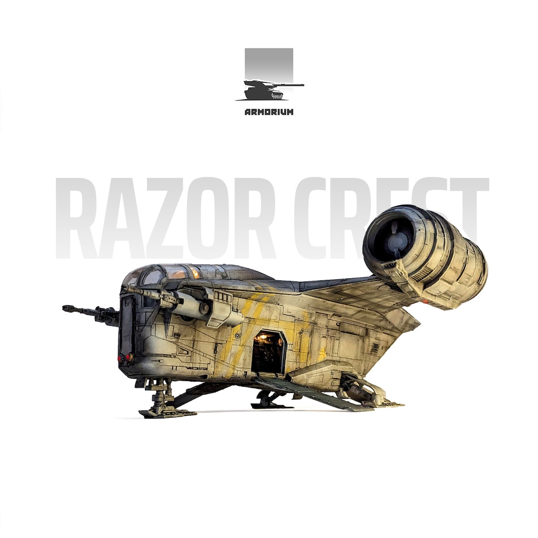 Razor Crest the Mandalorian With LED Lights Pro Built and - Etsy