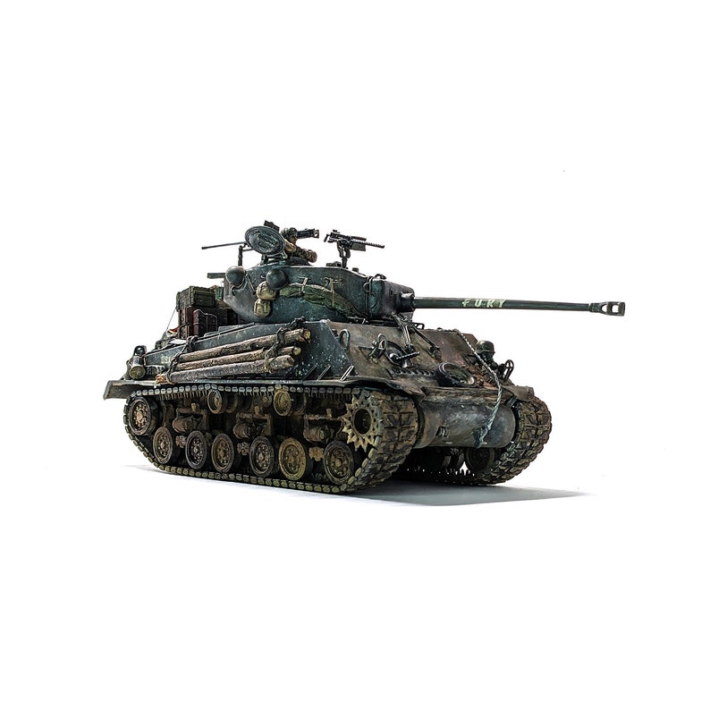 M4A3E8 Sherman fury Pro Built and Painted 1:35 Scale Model - Etsy