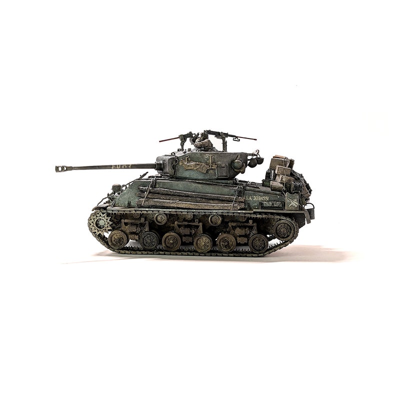 M4A3E8 Sherman fury Pro Built and Painted 1:35 Scale Model - Etsy