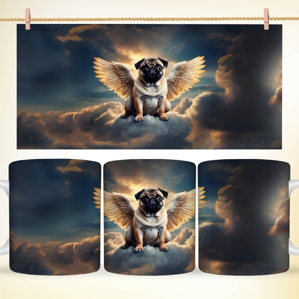 Pug With Wings - Etsy