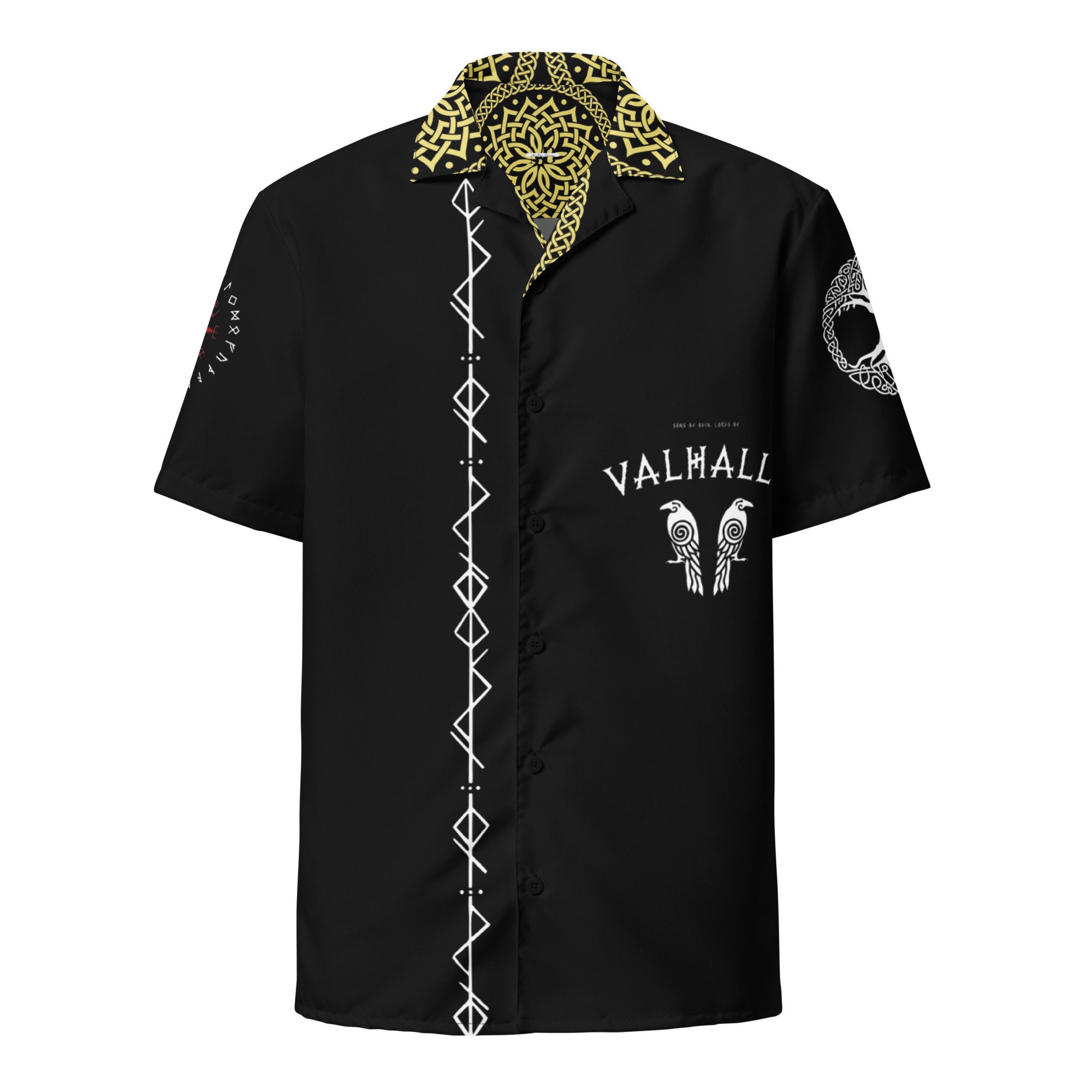 Valhalla Shield Gothic Clothing T-shirt: Inject a Touch of Gothic Style ...