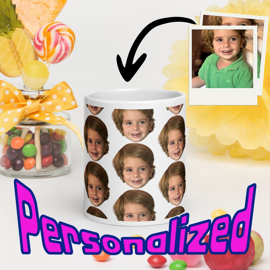 Custom Face Mug,design Own Mug,white Glossy ,photo Coffee Mugs - Etsy