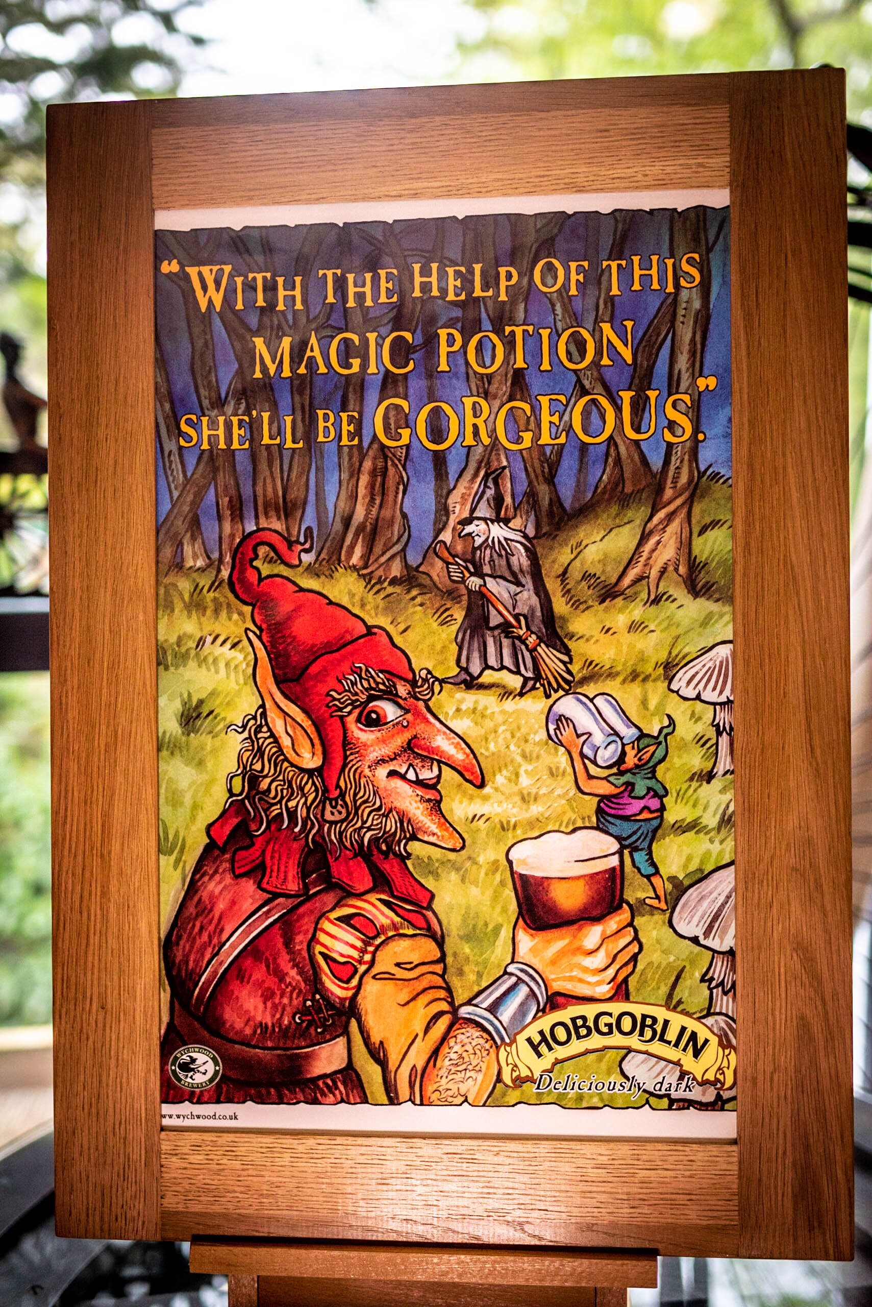Magic Potion - Handmade Oak Framed Hobgoblin Beer Poster - Etsy