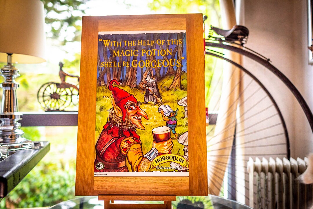 Magic Potion Handmade Oak Framed Hobgoblin Beer Poster - Etsy
