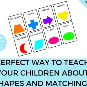 24 Shapes Flash Cards +GIFT | Flashcards Baby Printable PDF | Preschool ...