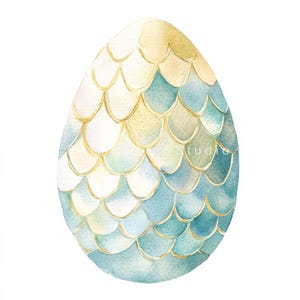 Dragon Egg Clipart Bundle, Watercolor Fantasy Clipart, Nursery Wall Art ...