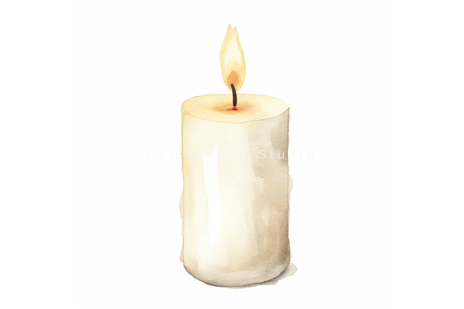 Watercolor Candles Clipart Bundle, High Quality Jpgs, Wedding Clipart ...