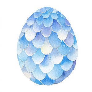 Dragon Egg Clipart Bundle, Watercolor Fantasy Clipart, Nursery Wall Art ...