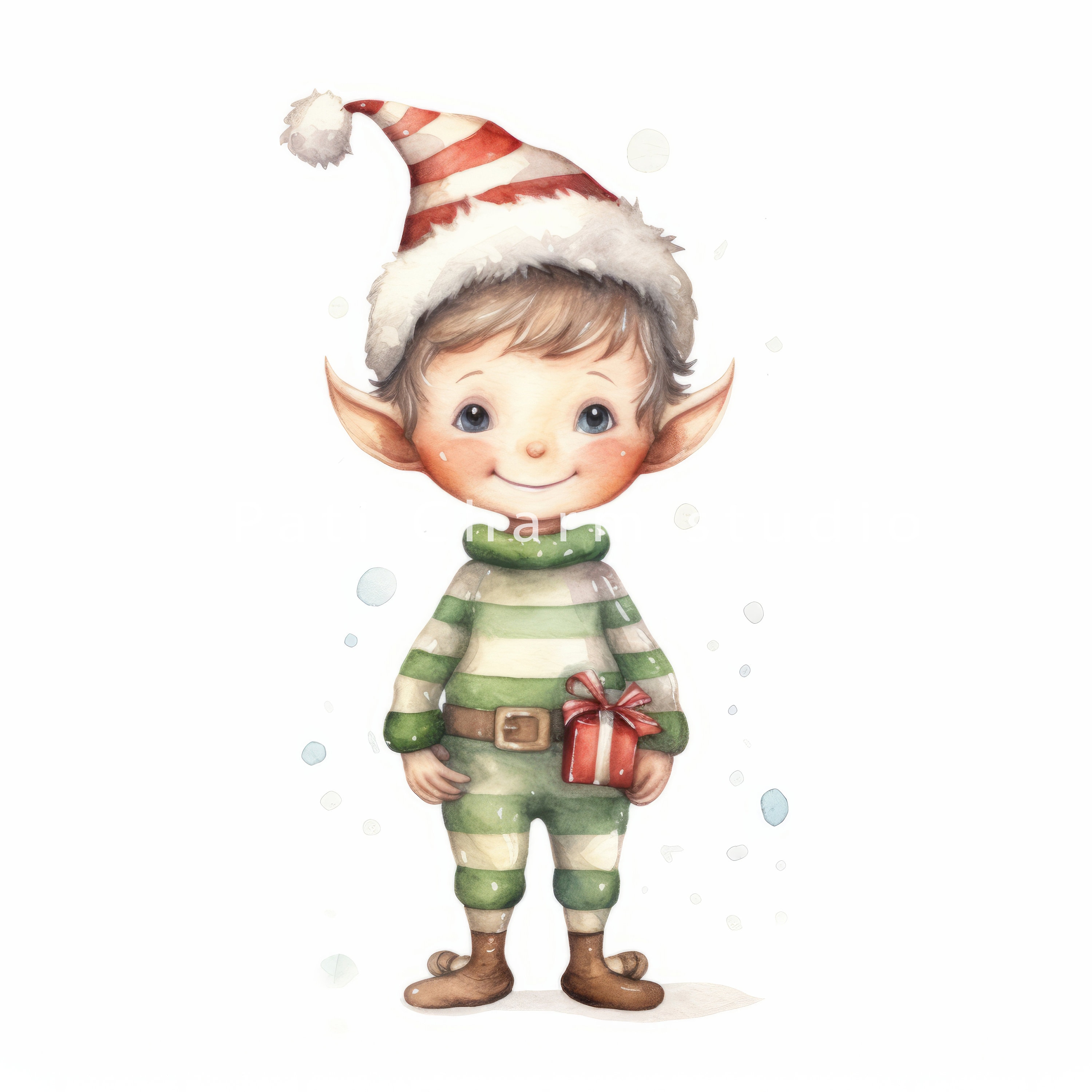 Christmas Elf Clipart 9 High Quality Jpgs, Elves Clipart, Instant ...