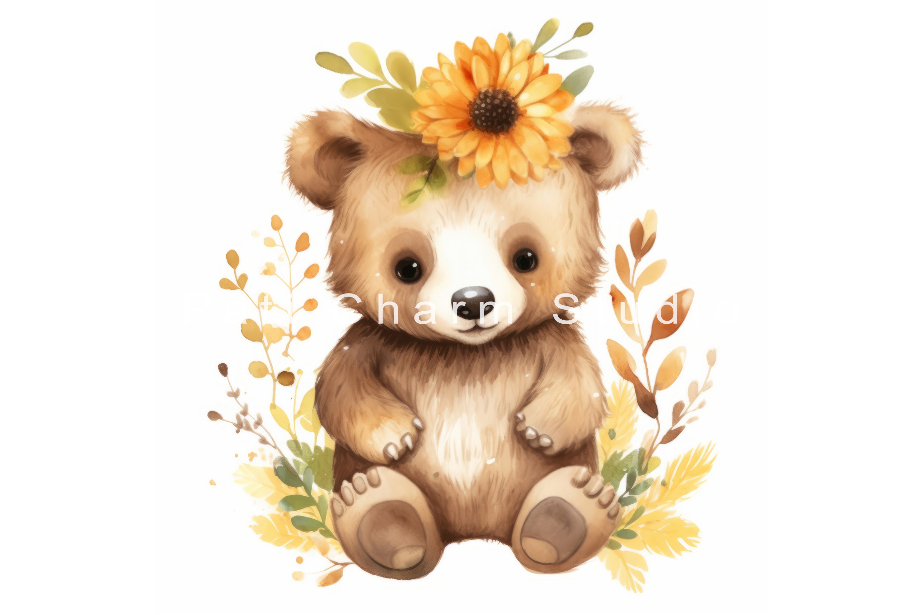 Fall Animal Clipart Bundle PNG for Autumn Invitation Woodland - Etsy