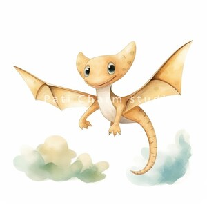 Dinosaurs Watercolor Clipart Bundle 9 High Quality Jpgs, Dino Nursery ...