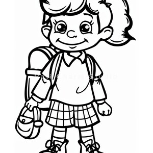 Cute Kids Coloring Page for Kids, Instant Download, Coloring Book ...