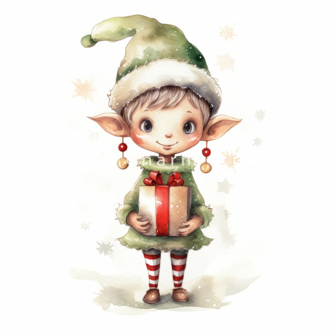 Christmas Elf Clipart 9 High Quality Jpgs, Elves Clipart, Instant ...