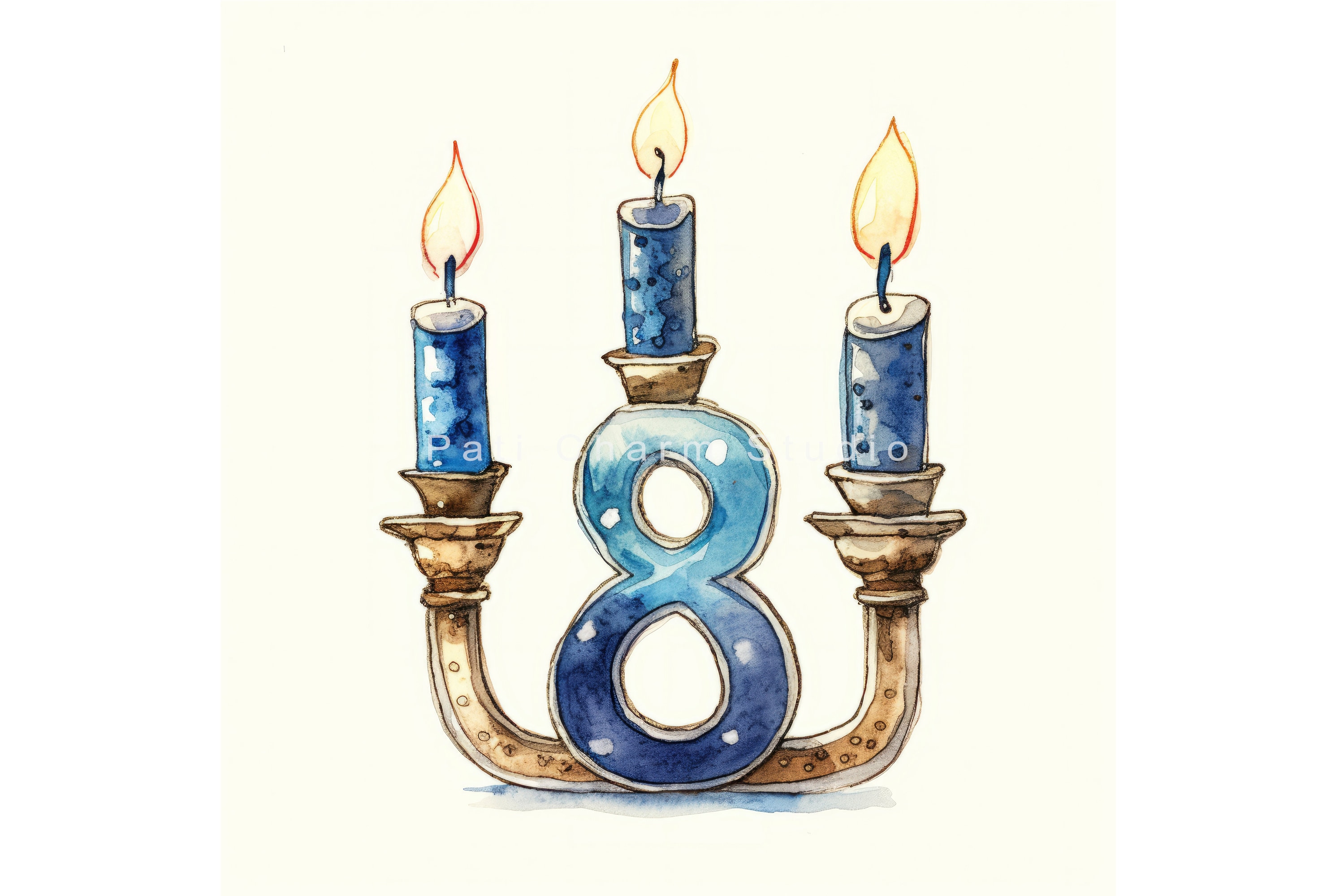 Hanukkah Clipart Bundle, High Quality Jpgs, Jewish Holiday Clipart ...