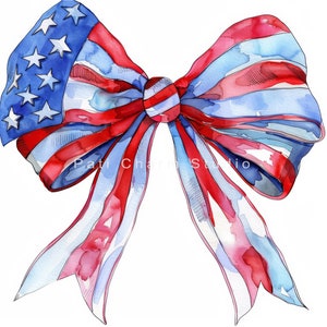 4th of July Clipart Bundle, Watercolor Independence USA Clipart ...