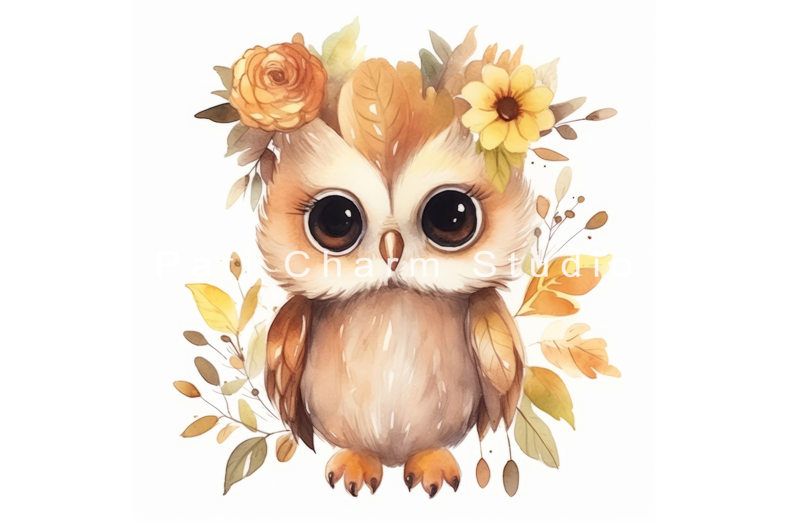 Fall Animal Clipart Bundle PNG for Autumn Invitation Woodland - Etsy