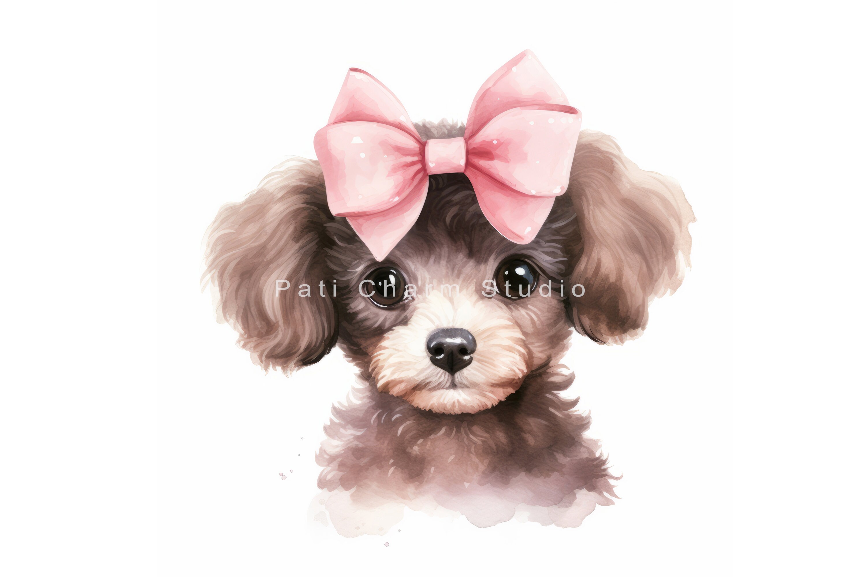 Cute Poodle Clipart, Jpgs, Digital Download, Cute Pets Clipart ...