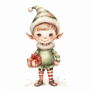 Christmas Elf Clipart 9 High Quality Jpgs, Elves Clipart, Instant ...