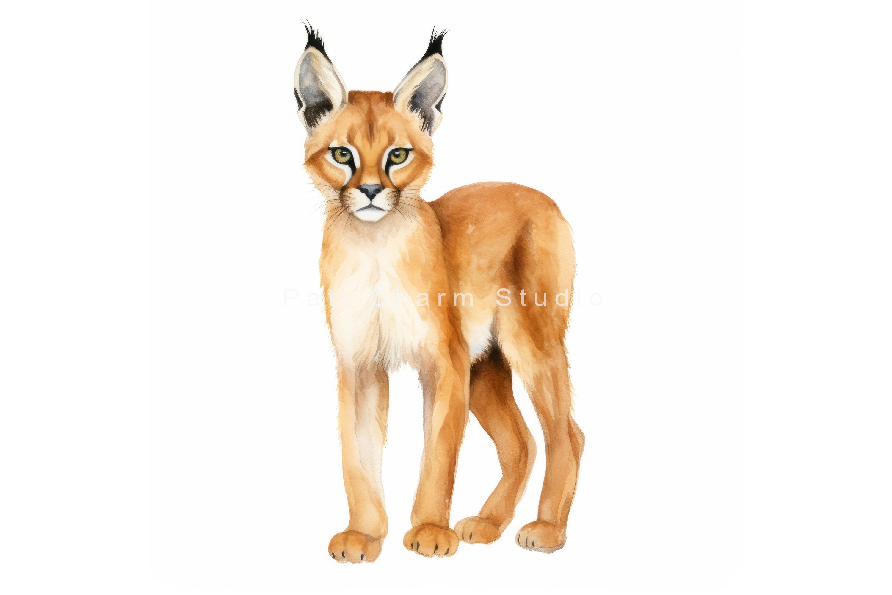 Wild Cat Clipart Bundle, High Quality Jpgs, Digital Download, Kitten ...