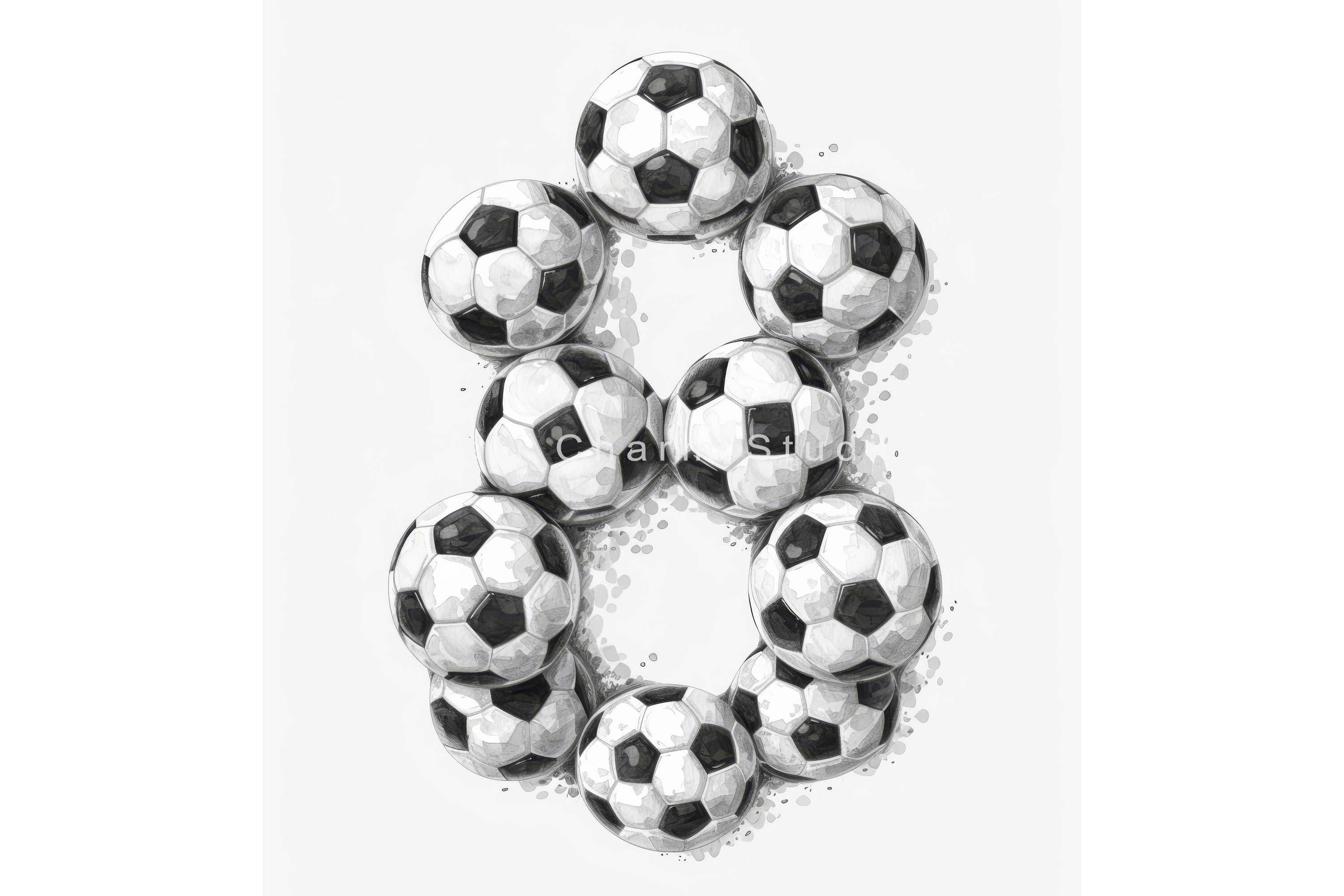 Football Number Clipart Bundle, Soccer Number, Instant Download ...