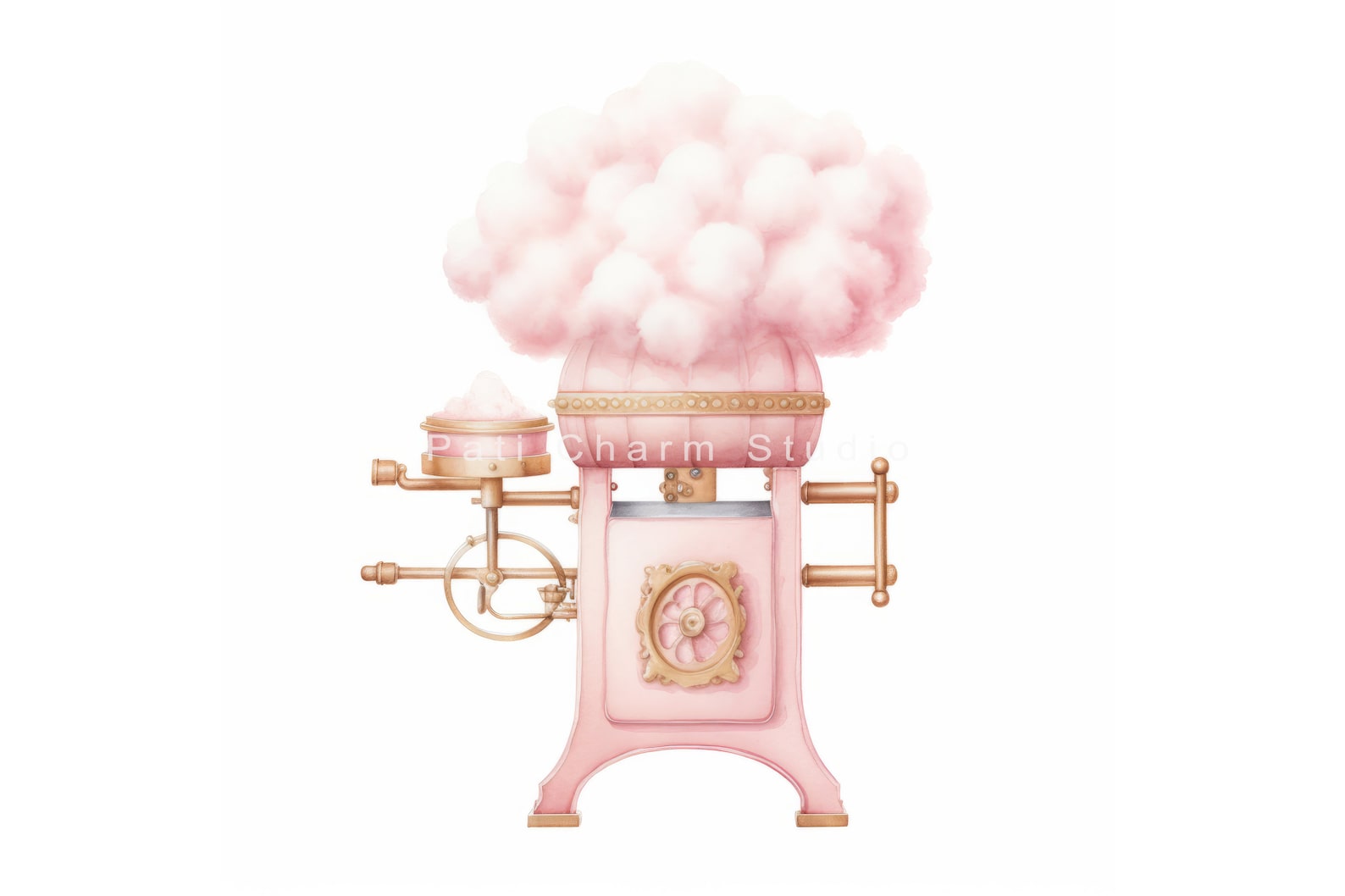 Baby Pink Carousel Clipart Bundle, Pony Clipart, Carousel Horses ...