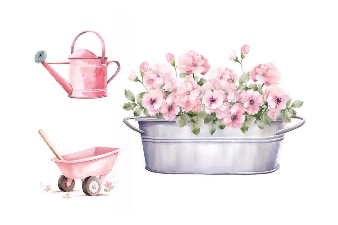 Spring Floral Bloom Clipart Bundle for Commercial Use, 9 High Quality ...