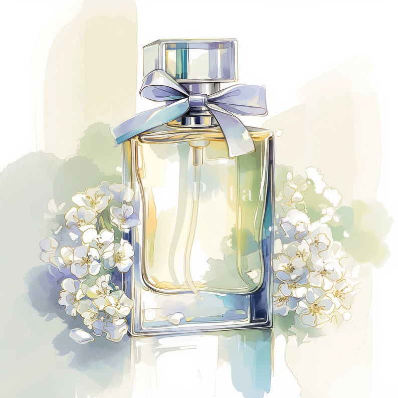 Watercolor Perfume Clipart Bundle, High Quality Jpgs, Digital Download ...