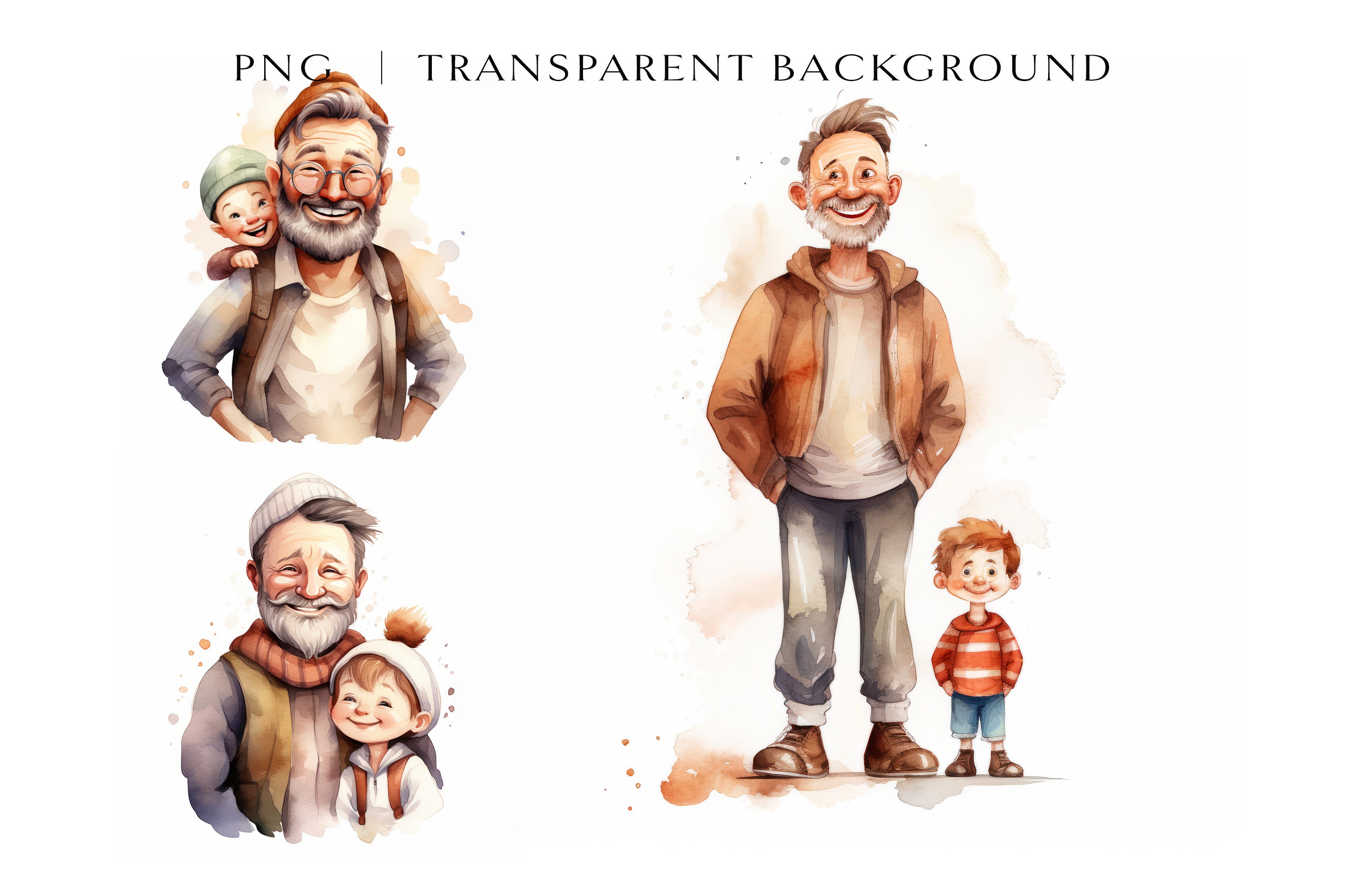 Father's Day Clipart High Quality PNG Gift Father - Etsy