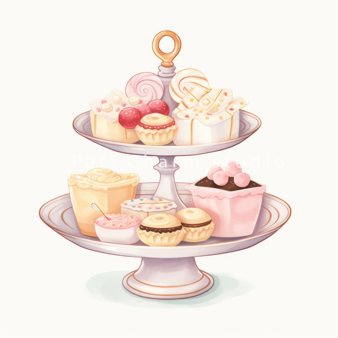 Pink Sweets Clipart Bundle, Confectionery Clipart, High Quality Jpgs ...