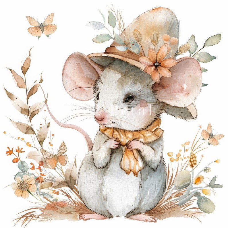 Nursery Boho Animal Clipart Bundle, Boho Woodland, Nursery Baby Animal ...