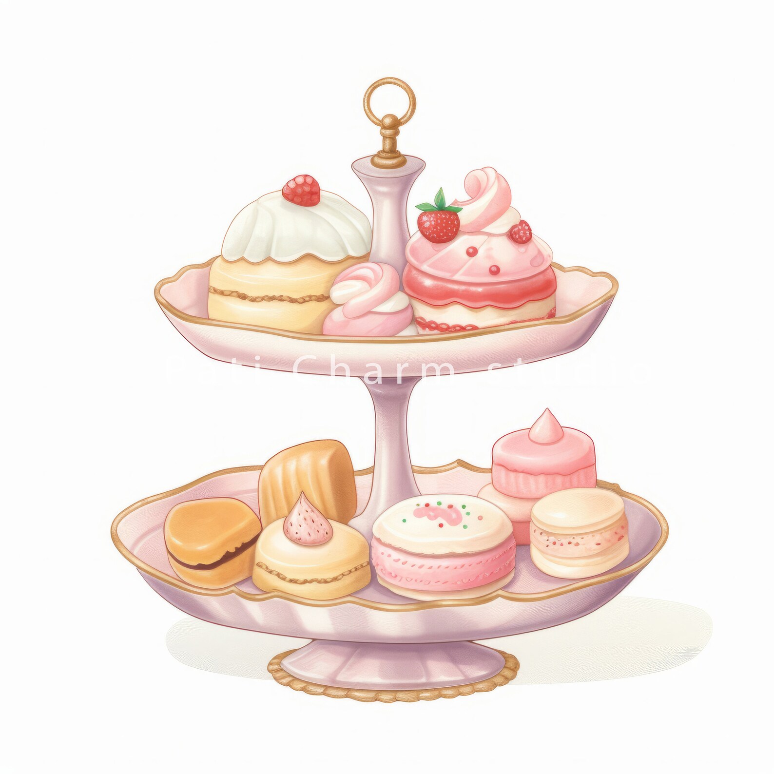 Pink Sweets Clipart Bundle, Confectionery Clipart, High Quality Jpgs ...