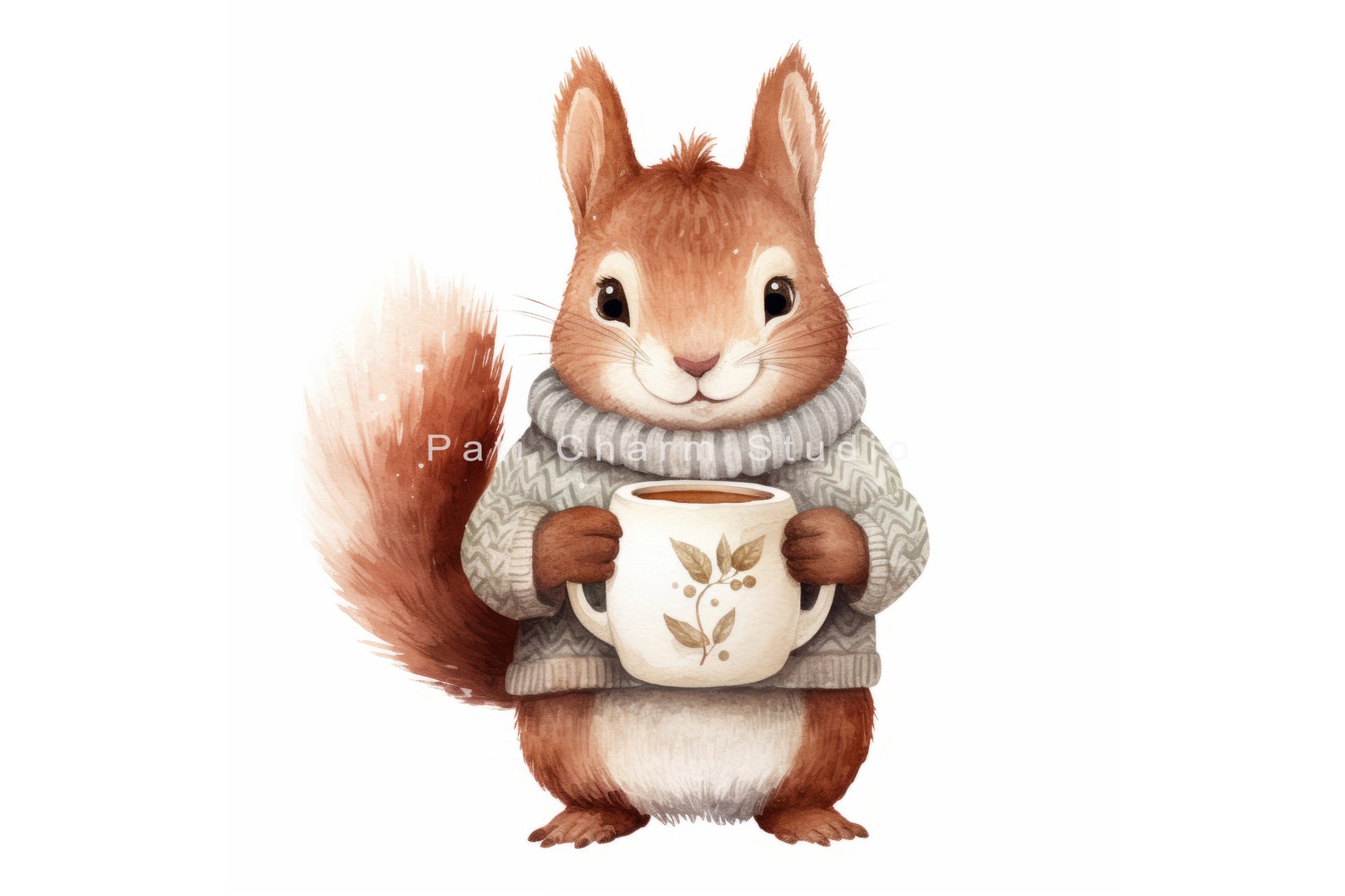 Winter Woodland Watercolor Clipart Bundle PNG, High Quality, Cute ...