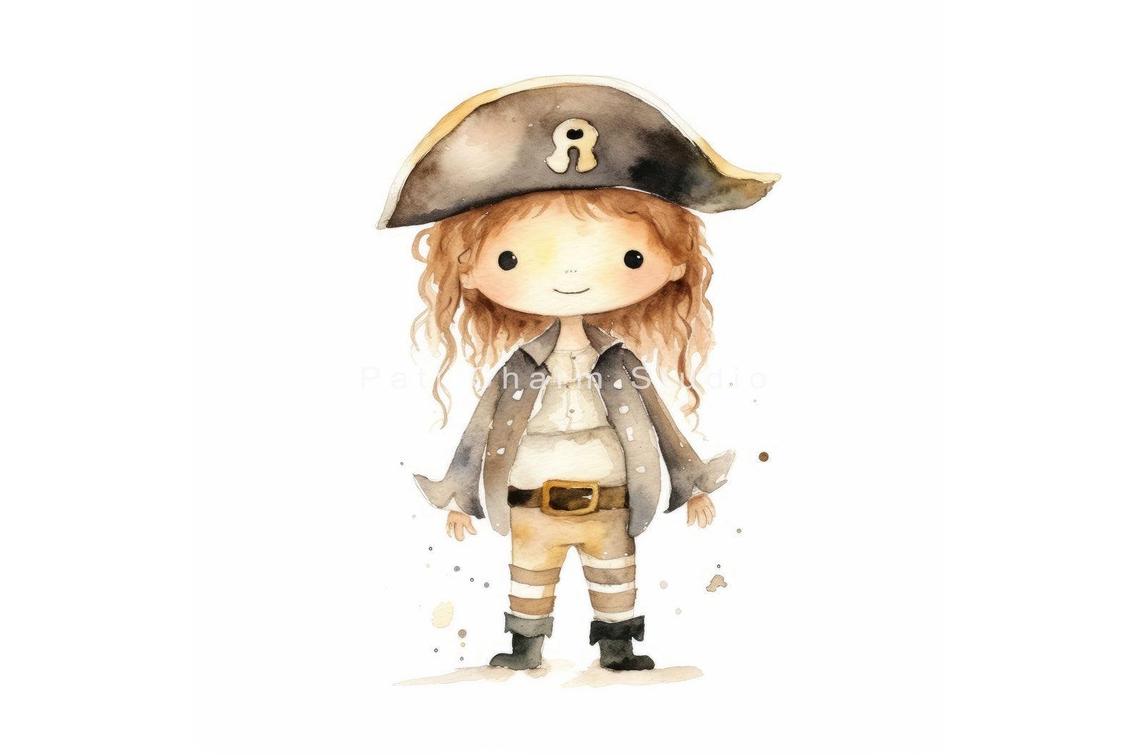 Watercolor Pirates Clipart Bundle, Pirate Ship Clipart, Instant ...