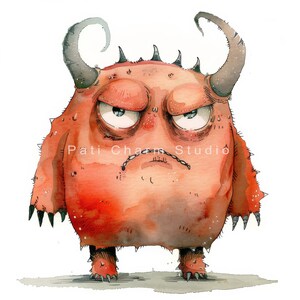 Baby Monster Clipart Bundle, Watercolor Bundle for Kids, Birthday ...