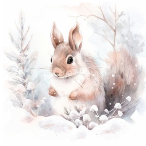 Christmas Squirrel Clipart, High Quality Jpgs, Cute Squirrel Clip Art ...