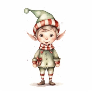 Christmas Elf Clipart 9 High Quality Jpgs, Elves Clipart, Instant ...